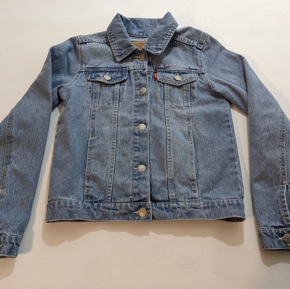 Levi's | Jackets & Coats | Girls Levis Jean Jacket Large 213 Yrs152158 ...